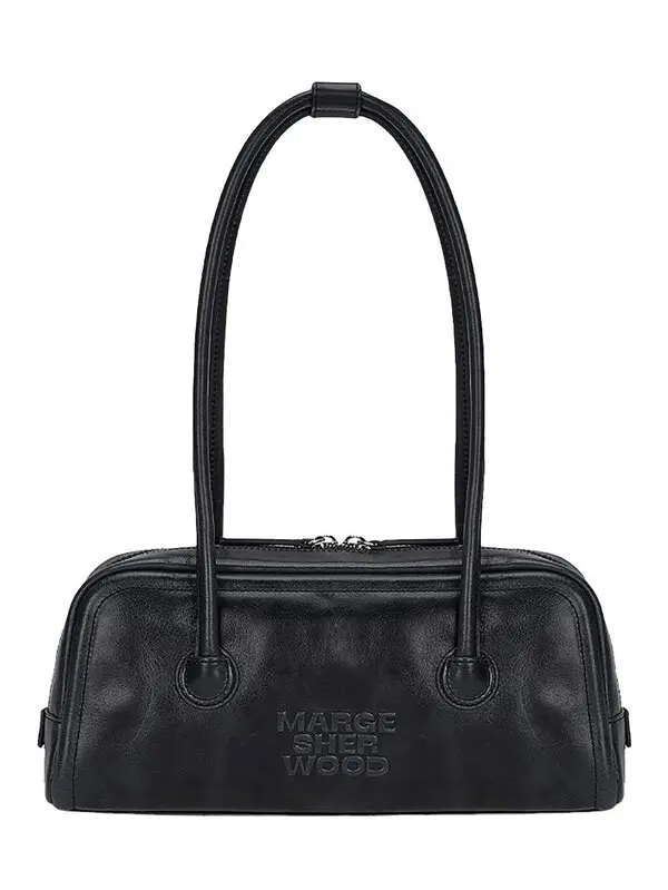 MARGESHERWOOD Boston Leather Handbag - Black