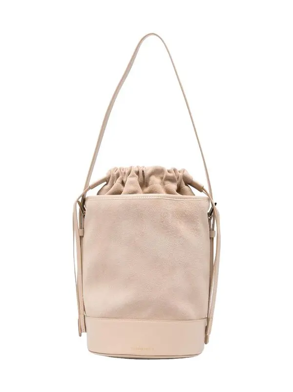 Fabiana Filippi Suede Leather Bucket Bag - Beige