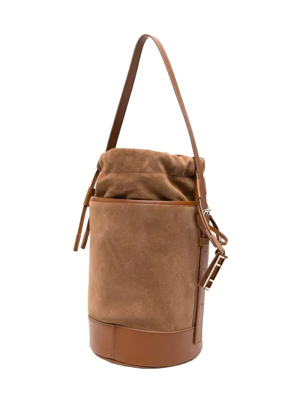 Fabiana Filippi Suede Leather Bucket Bag - Leather Brown