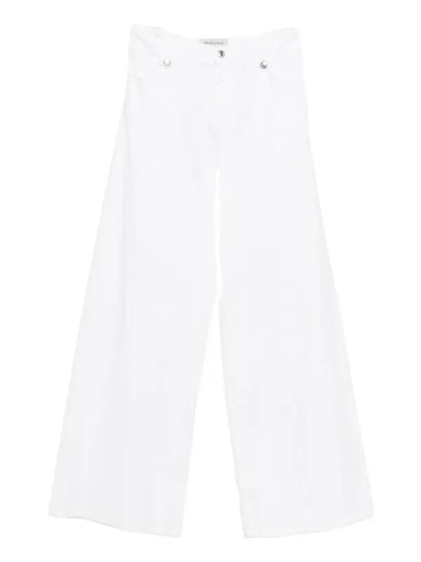 ERMANNO FIRENZE Flared Denim Jeans - White