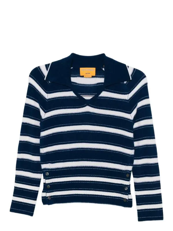 Guest In Residence Port Cashmere Polo Shirt - Blue