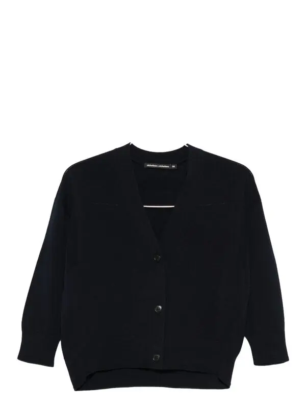 NICHOLSON & NICHOLSON Cotton Cardigan - Blue