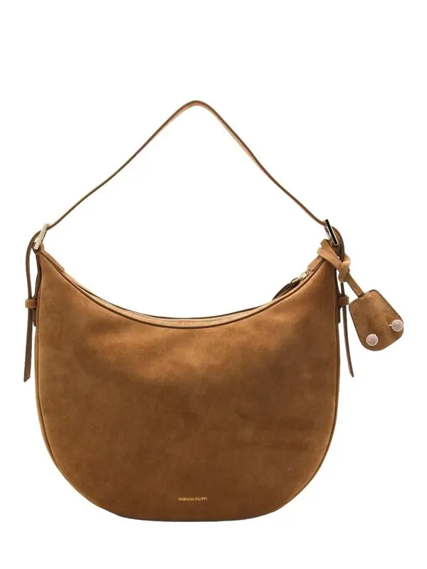 Fabiana Filippi Suede Hobo Bag - Leather Brown