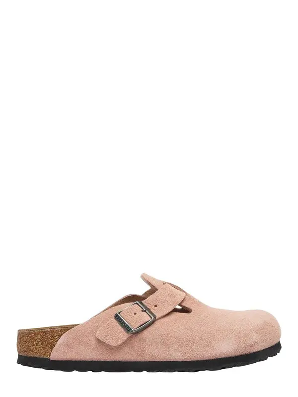 BIRKENSTOCK Boston Suede Sabot - Pink