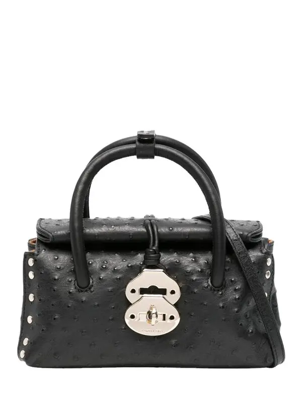 ZANELLATO Docca Baby Leather Handbag - Black
