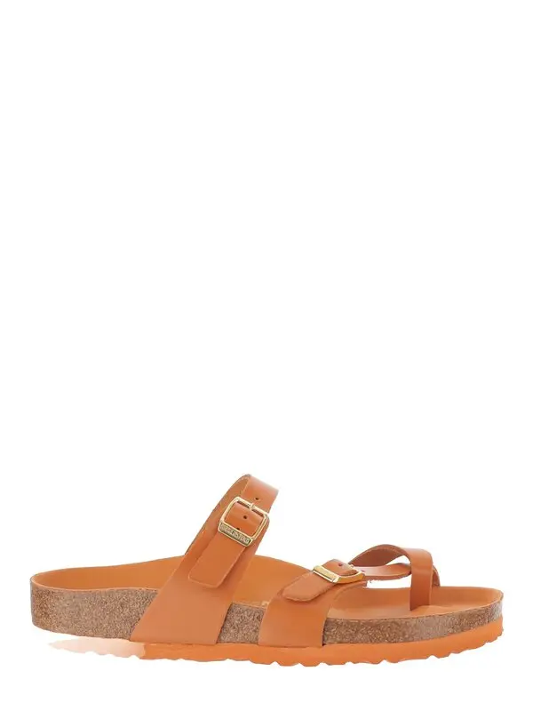 BIRKENSTOCK Mayari Leather Sandals - Orange