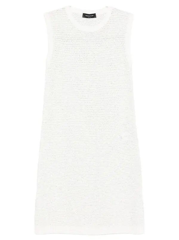 Fabiana Filippi Cotton Mini Dress - White