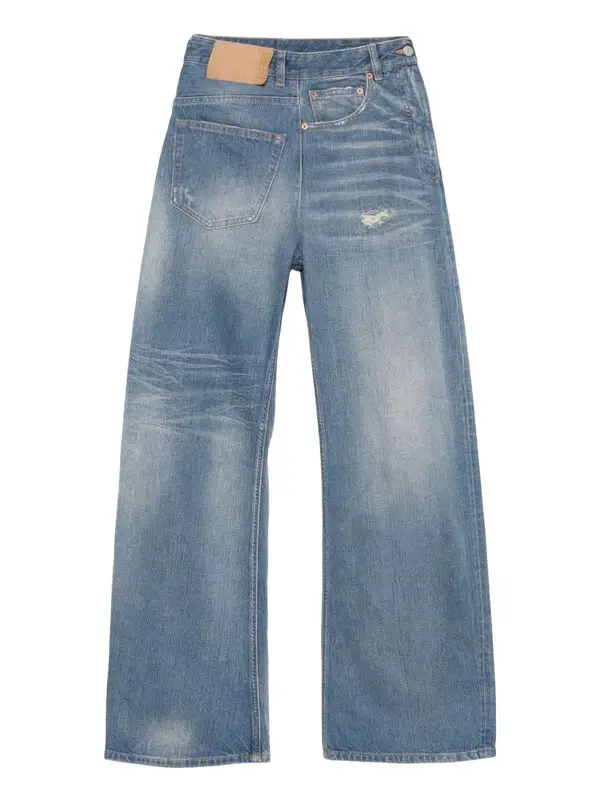 MAISON MARGIELA Wide Leg Denim Jeans - Blue