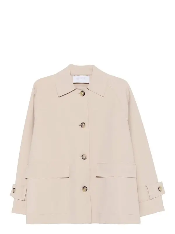 Harris Wharf London Nylon Blouson Jacket - Beige