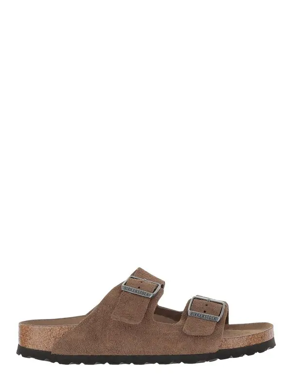BIRKENSTOCK Arizona Suede Sandals - Brown