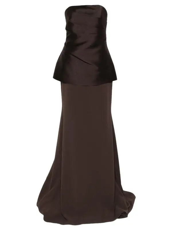 Solace London Alia Maxi Dress - Brown