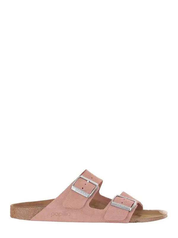 BIRKENSTOCK Pap Chunky Arizona Suede Sandals - Pink