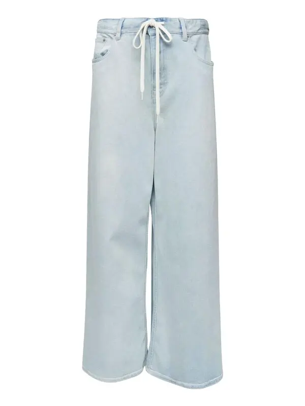 MAISON MARGIELA Wide Leg Denim Jeans - Clear Blue