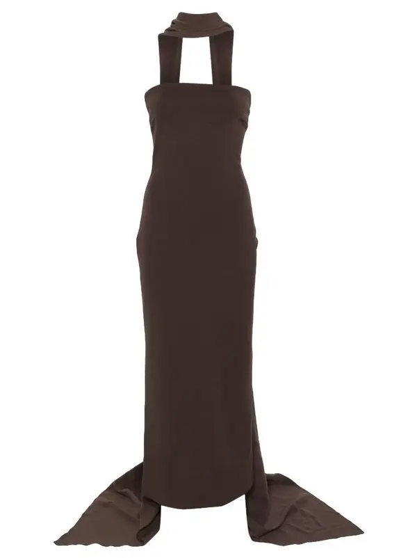 Solace London Martine Maxi Dress - Brown