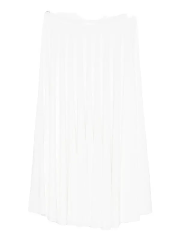 Norma Kamali Flared Midi Skirt - White
