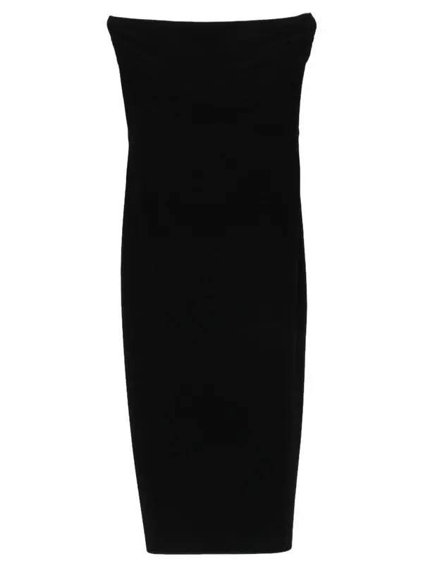 Norma Kamali Strapless Midi Dress - Black