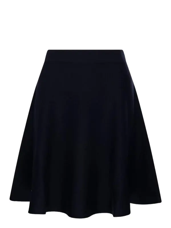 Max Mara Wool Midi Skirt - Blue