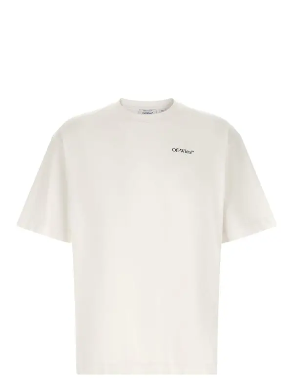 Off-White Half Arrow Cotton T-shirt - White