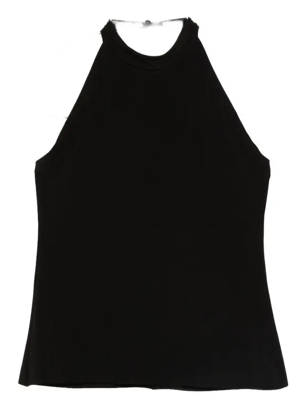 Norma Kamali Halterneck Top - Black
