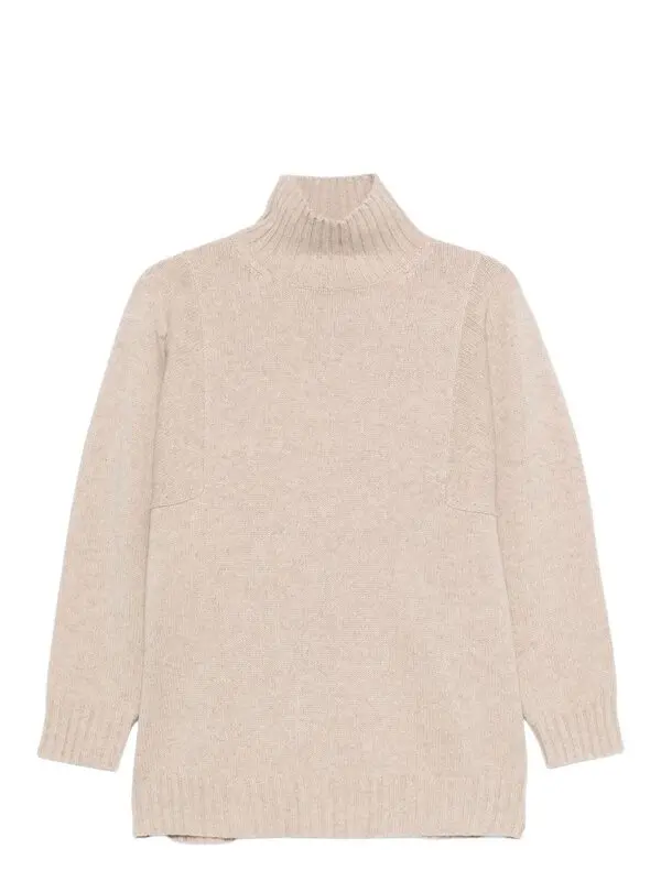 Max Mara Cashmere Turtleneck Sweater - Beige
