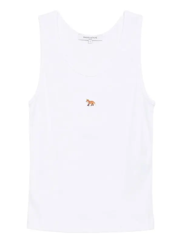 Maison Kitsuné Baby Fox Cotton Tank Top - White