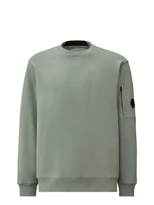 C.P. COMPANY Cotton Crewneck Sweatshirt - Light Grey