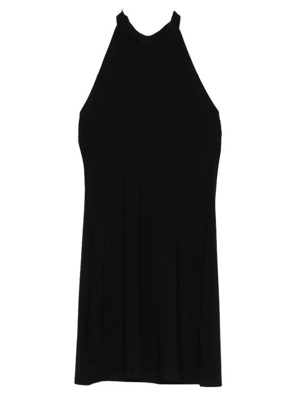 Norma Kamali Halterneck Mini Dress - Black