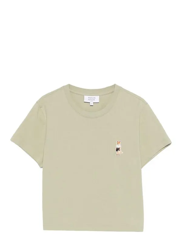 Maison Kitsuné Dressed Fox Cotton T-shirt - Verde Chiaro