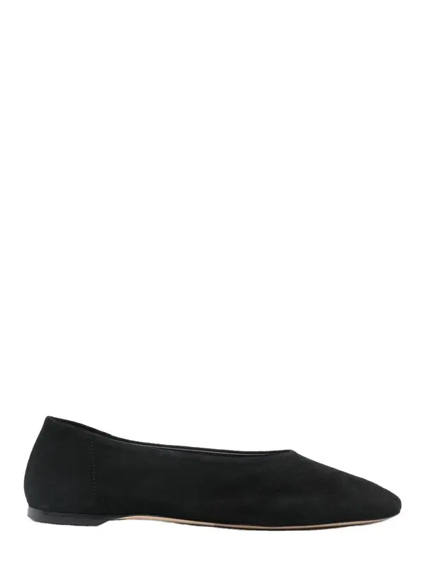 TOTEME Suede Leather Ballerinas - Black