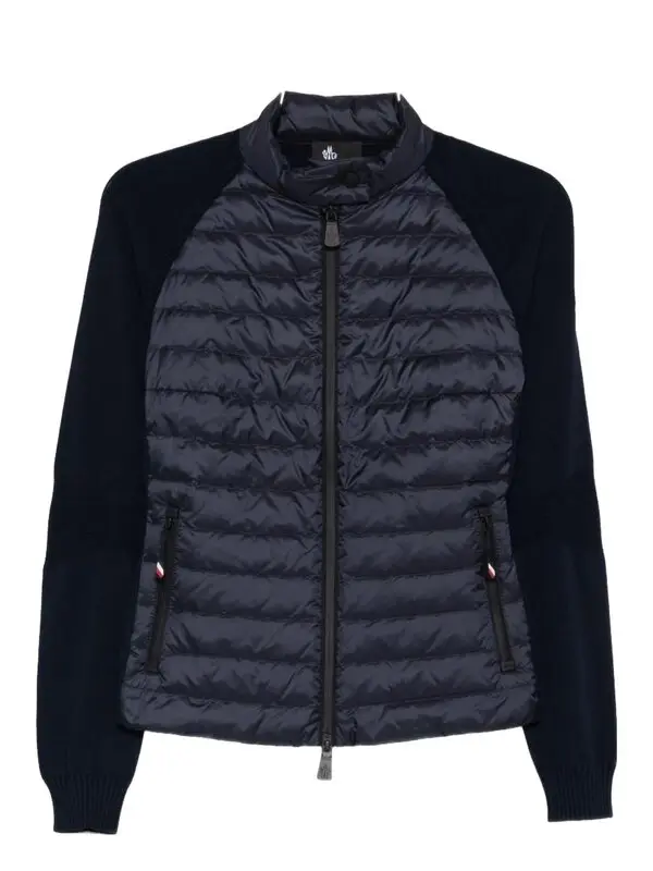 Moncler Padded Knit Cardigan - Blue