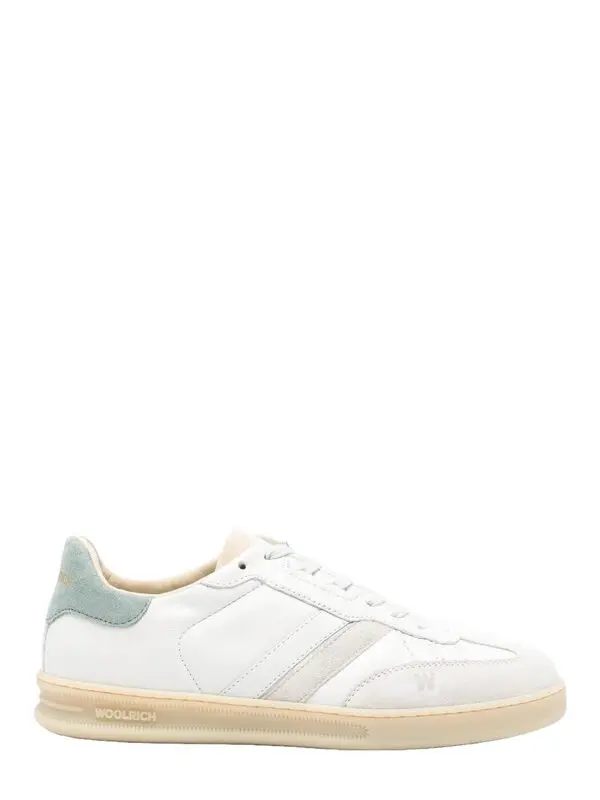 Woolrich Double U Leather Sneakers - Clear Blue