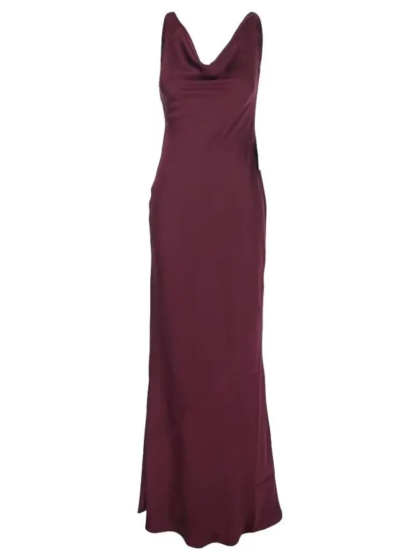Norma Kamali Drop Shoulder Long Dress - Purple