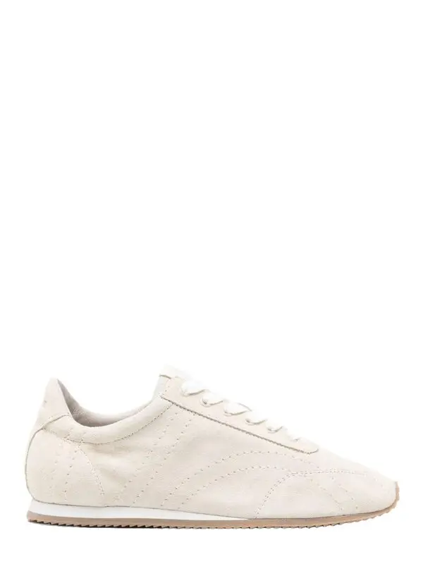TOTEME Leather Sneakers - Beige