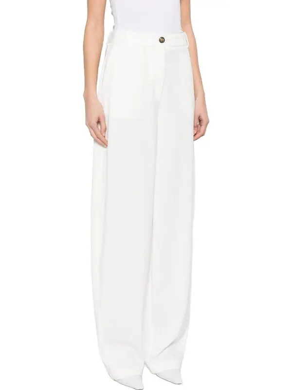 Elisabetta Franchi Wide-leg Trousers - Ivory