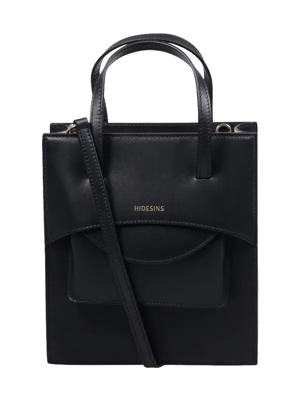 HIDESINS Medium Leather Handbag - Black