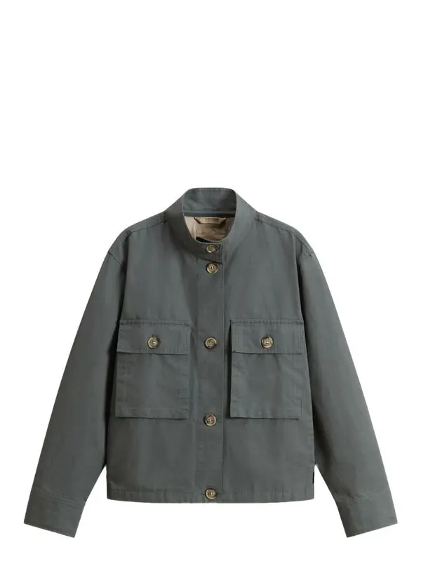 Woolrich Canvas Field Overshirt - Green