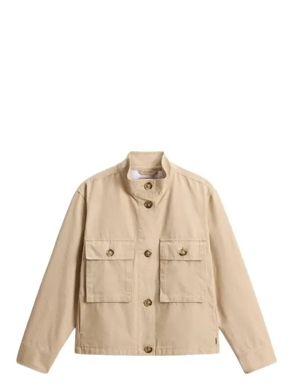 Woolrich Canvas Field Overshirt - Beige