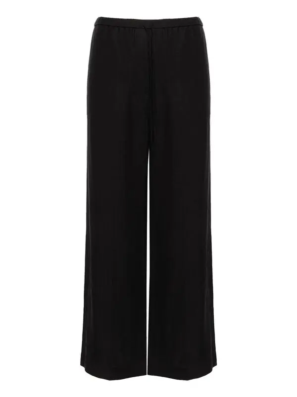 TOTEME Linen-blend Trousers - Black