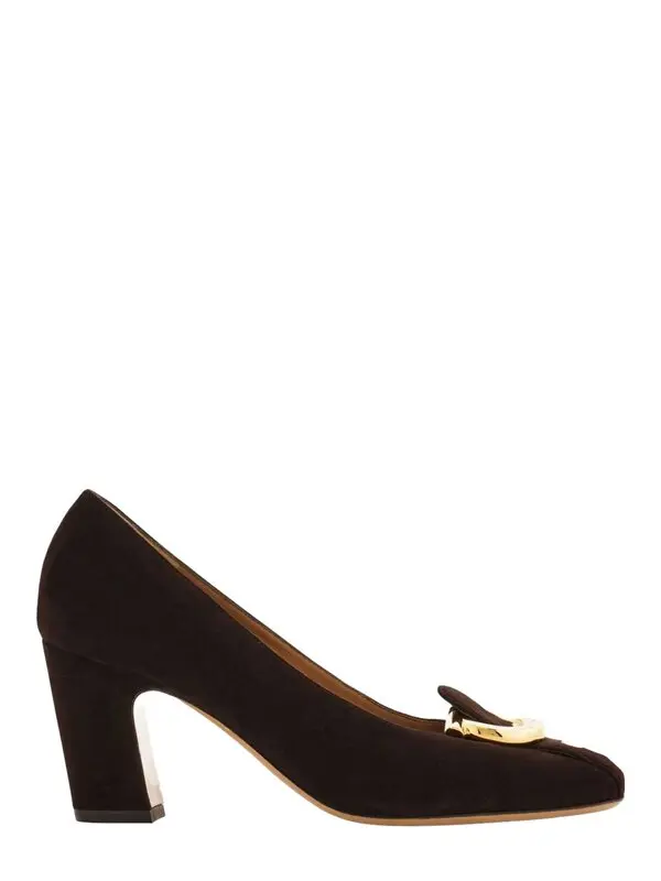 FERRAGAMO Leather Pumps - Brown