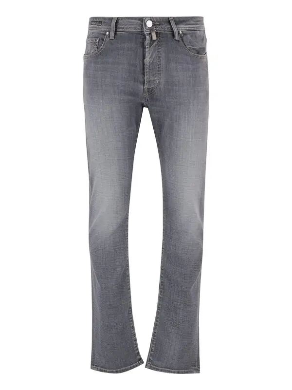 Jacob Cohen Stretch Cotton Denim Jeans - Grey