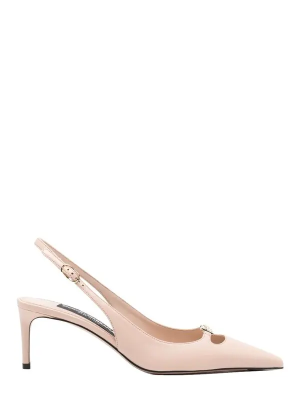Dolce & Gabbana Leather Slingback Pumps - Powder