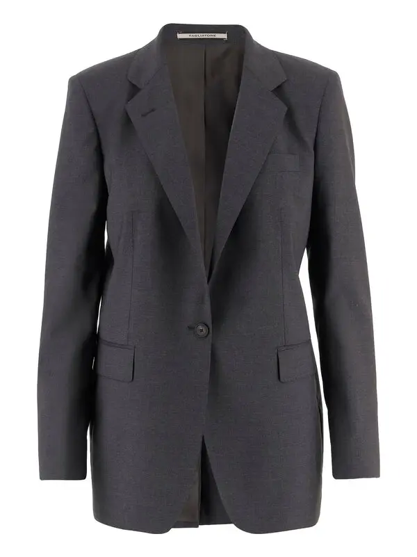 Tagliatore Stretch Wool Jacket - Grey