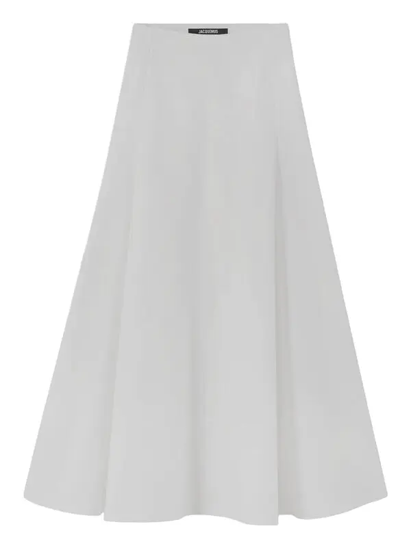 Jacquemus Cotton Triangle Skirt - White