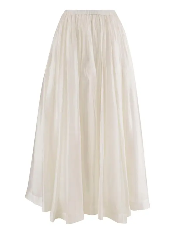 THE GARMENT Long Skirt In Viscose Blend - White