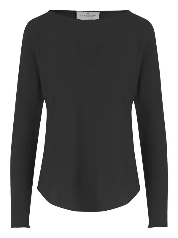 Bruno Manetti Linen And Cotton Sweater - Black