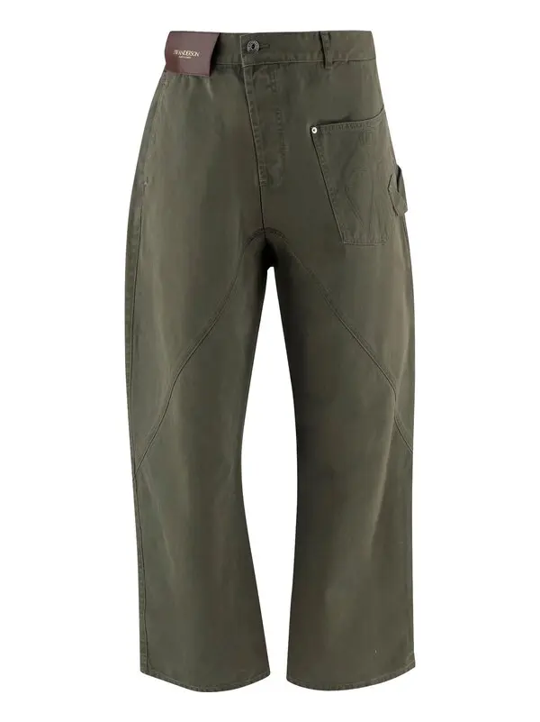 JW Anderson Cotton Denim Jeans - Green