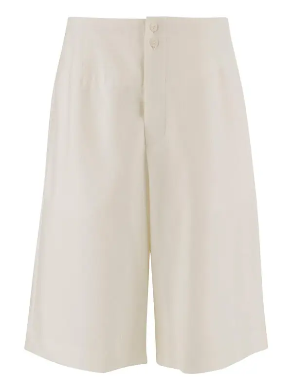 Jacquemus Moisson Wool Short Trousers - White