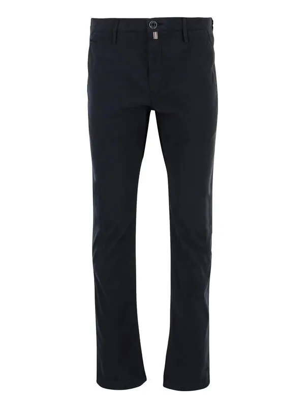 Jacob Cohen Stretch Cotton Blend Trousers - Blue
