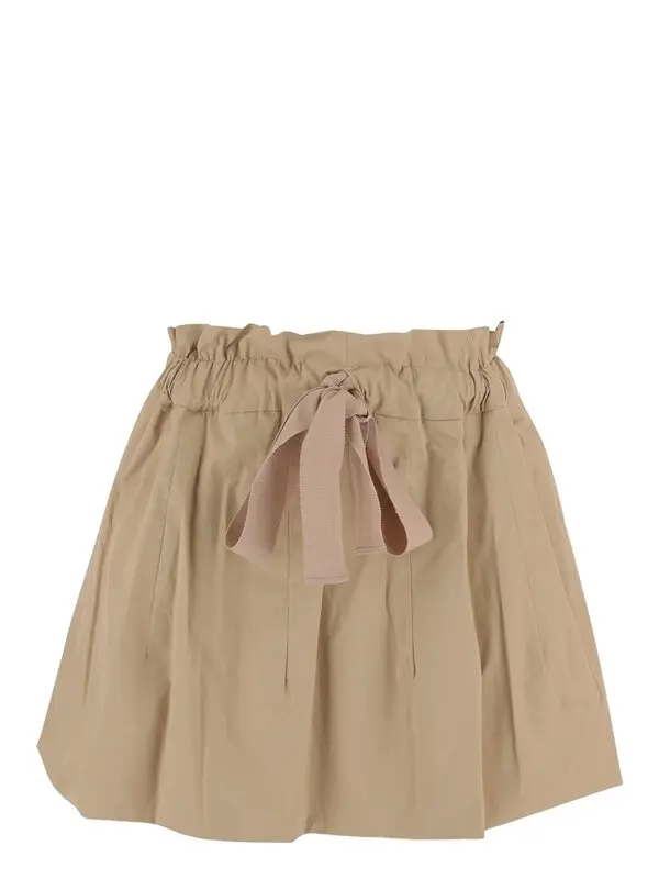 PATOU Cotton Bloomer Skirt - Beige