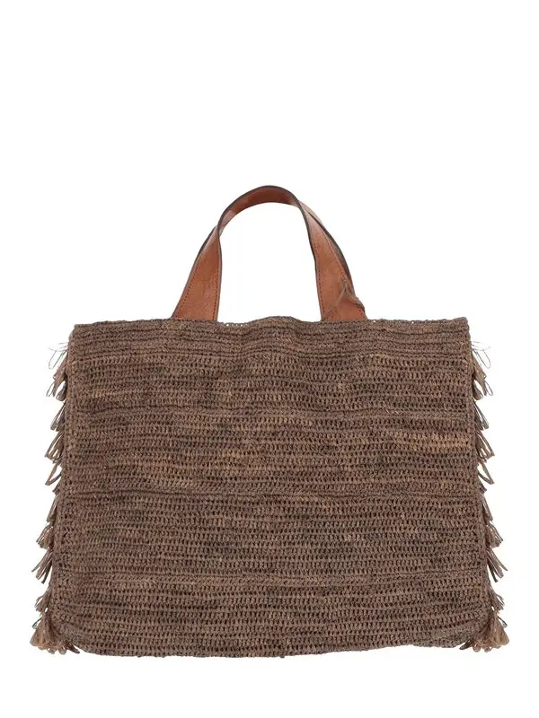 IBELIV Onja Raffia Bag - Brown